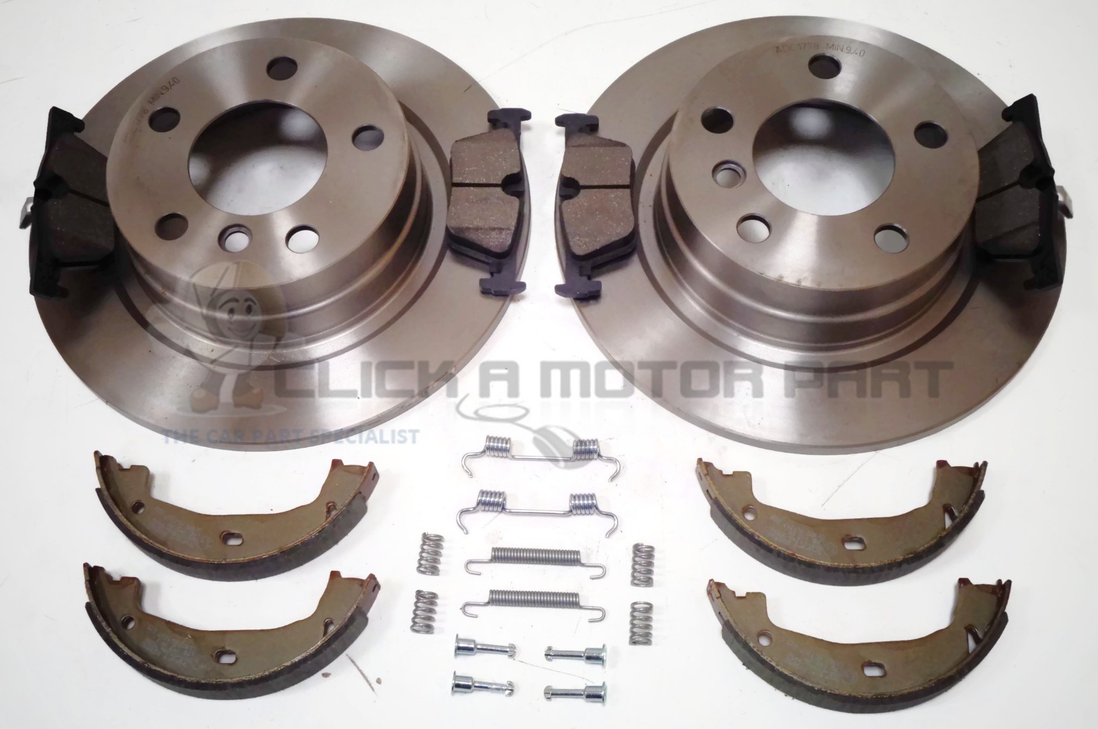BMW 114 116D 118D F20 F21 REAR 2 BRAKE DISCS PADS HANDBRAKE SHOES ...