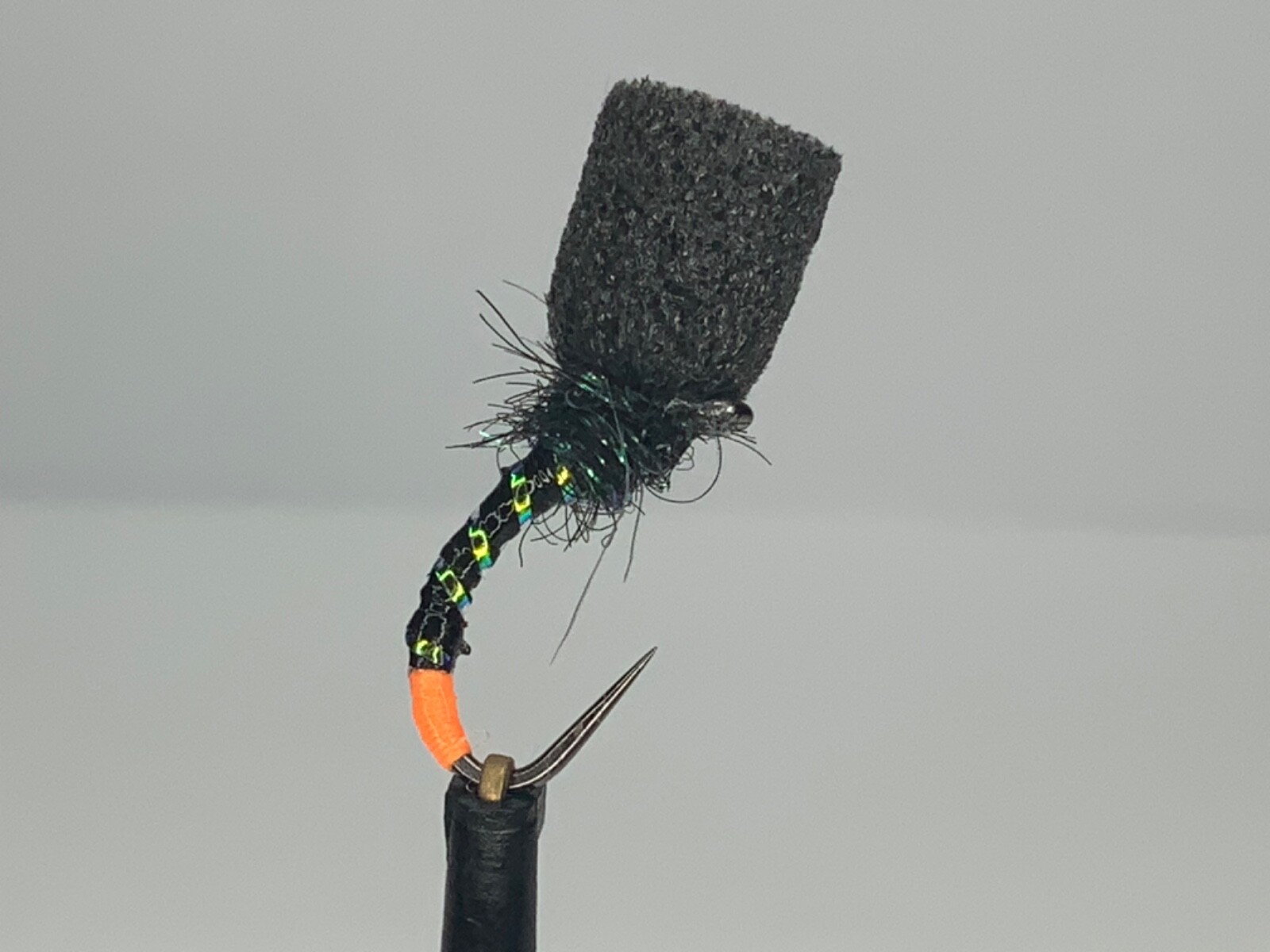 Buzzer Top Hat Trout Fishing Flies 3 x Orange Top Hat Buzzers Size 12 ...