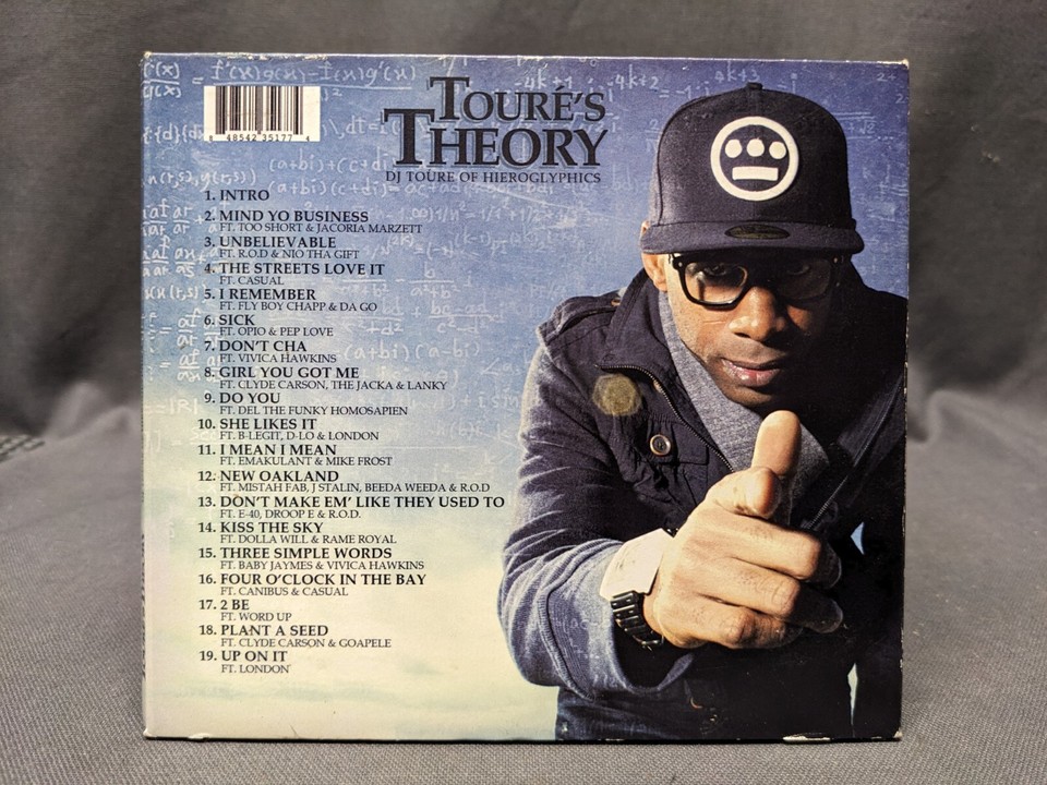 DJ TOURE TOURE'S THEORY (2013) BRAND NEW SEALED CD THE JACKA MISTAH FAB ...