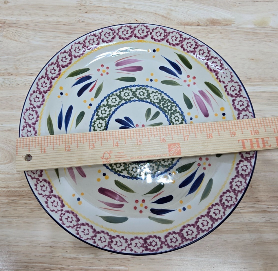 Set of 2 Temptations Old World Confetti Dinner Plates 10.5” Diameter | eBay