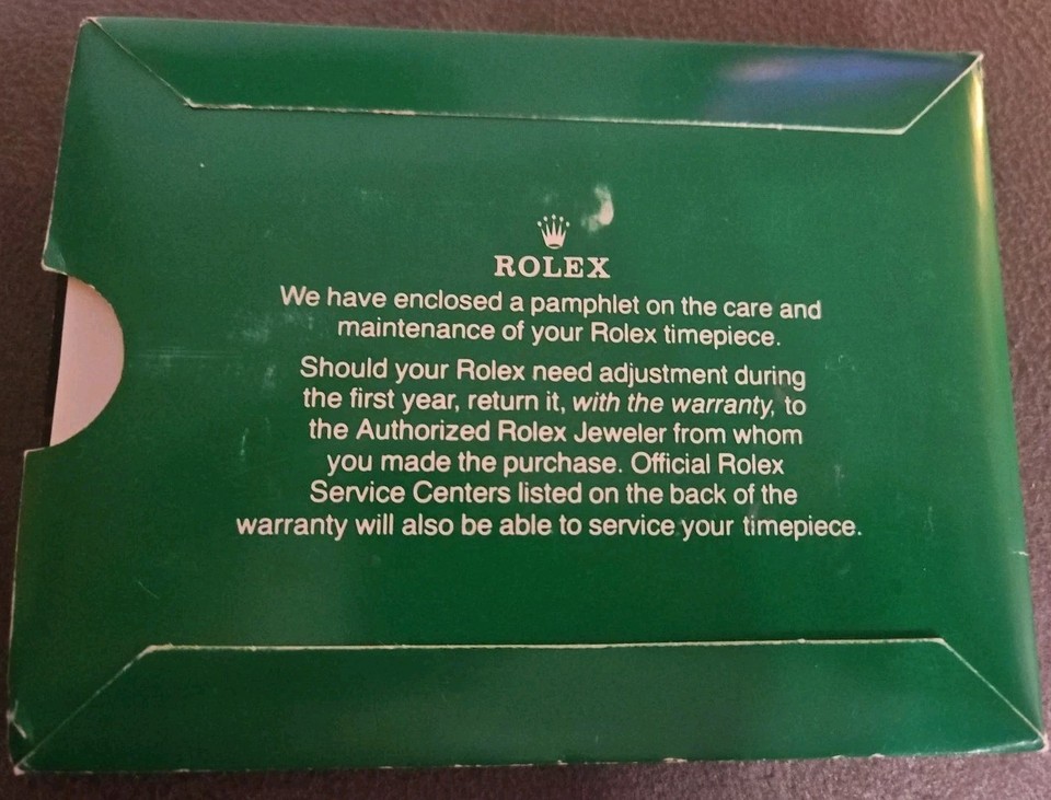 Authentic Rolex President Day-Date presentation box set late 90s early ...