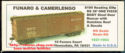 Funaro F&C 8195 READING RDG Old Time 1920's XMp DS 36' Wood Boxcar 1 ...