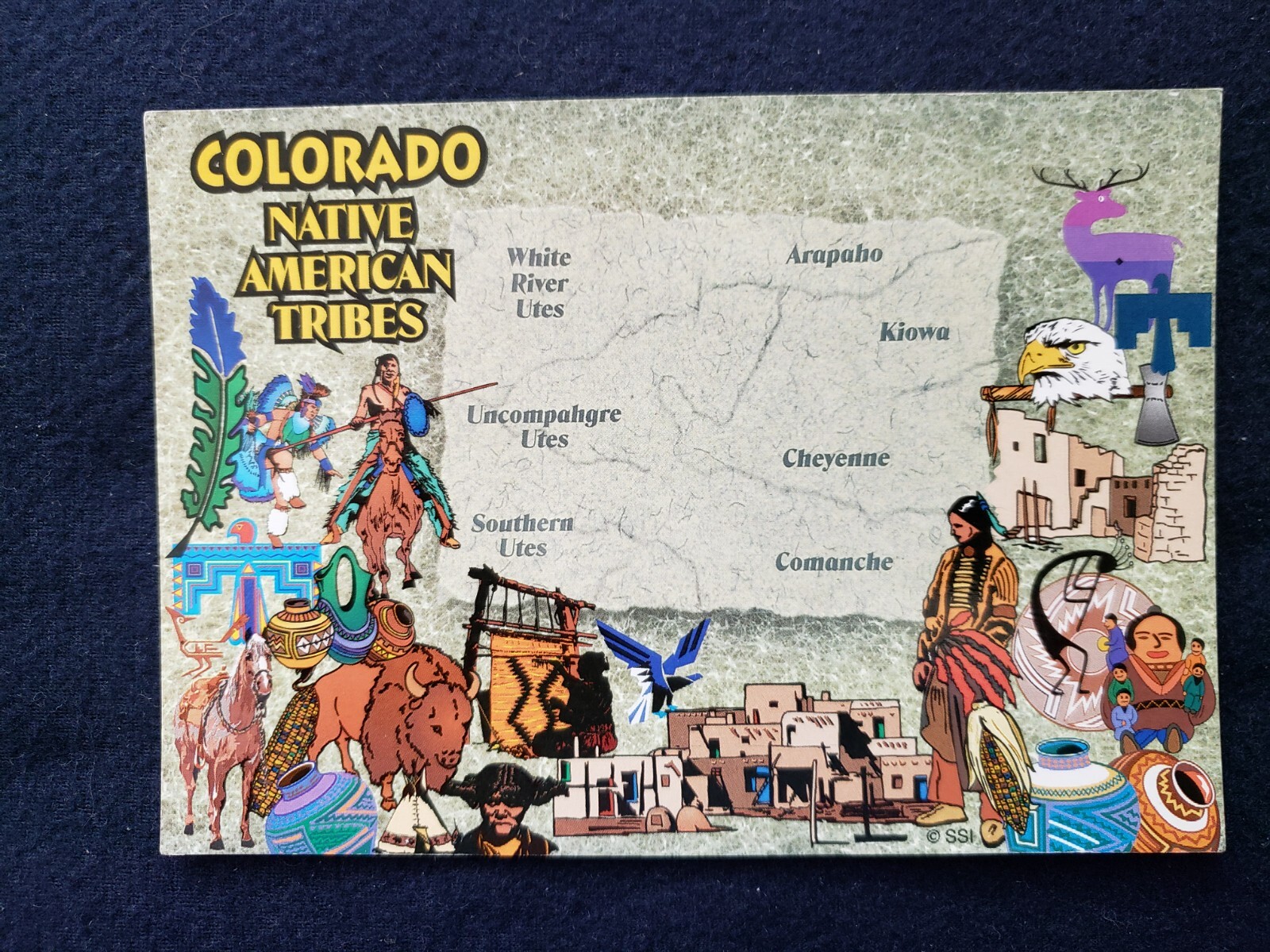 Native American Tribes of CO Colorado Indians Postcard | eBay