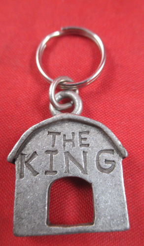 "THE KING" Dog Tag PEWTER - Pendant - Fobb for your Pet or Husband | eBay