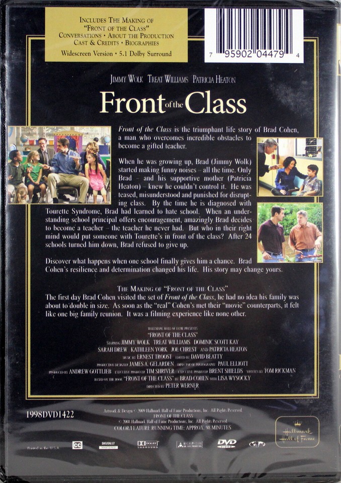 Front Of The Class NEW DVD Hallmark Gold Crown Collector’s Edition ...