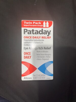 Alcon Pataday Once Daily Relief Eye Allergy Itch Relief - 2.5ml (2 Pack ...