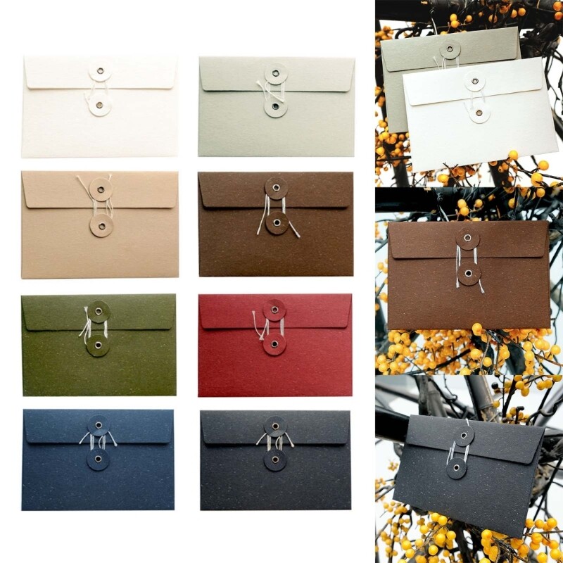 Kraft Paper Envelope String Closure for Wedding Invitations, Post Cards ...