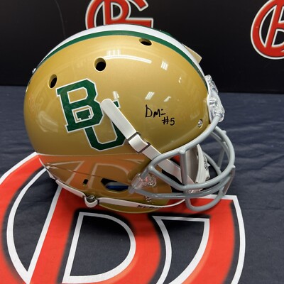 Denzel Mims Signed Baylor Bears Shutt Replica Helmet Autographed JSA | eBay