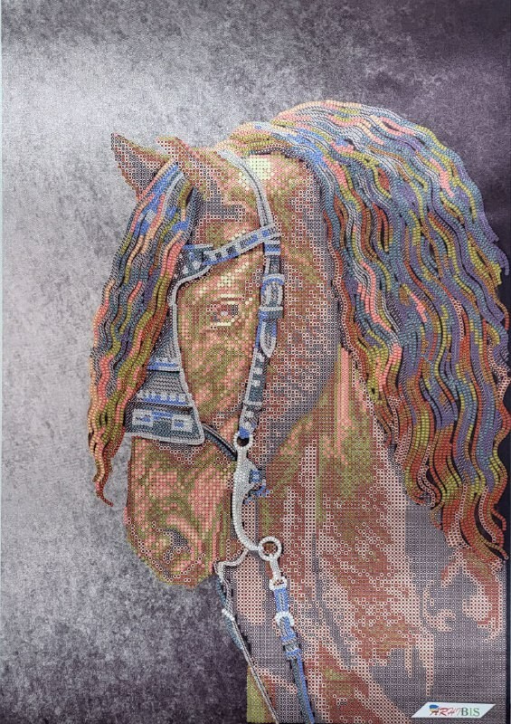 Bead Embroidery Kit DIY Craft Kit Seed Bead Needlepoint Horse tk-082 | eBay