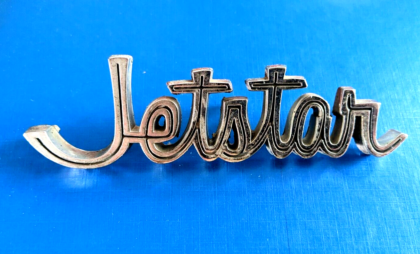 Original Oldsmobile JETSTAR Script Nameplate Emblem Metal 5.5" | eBay