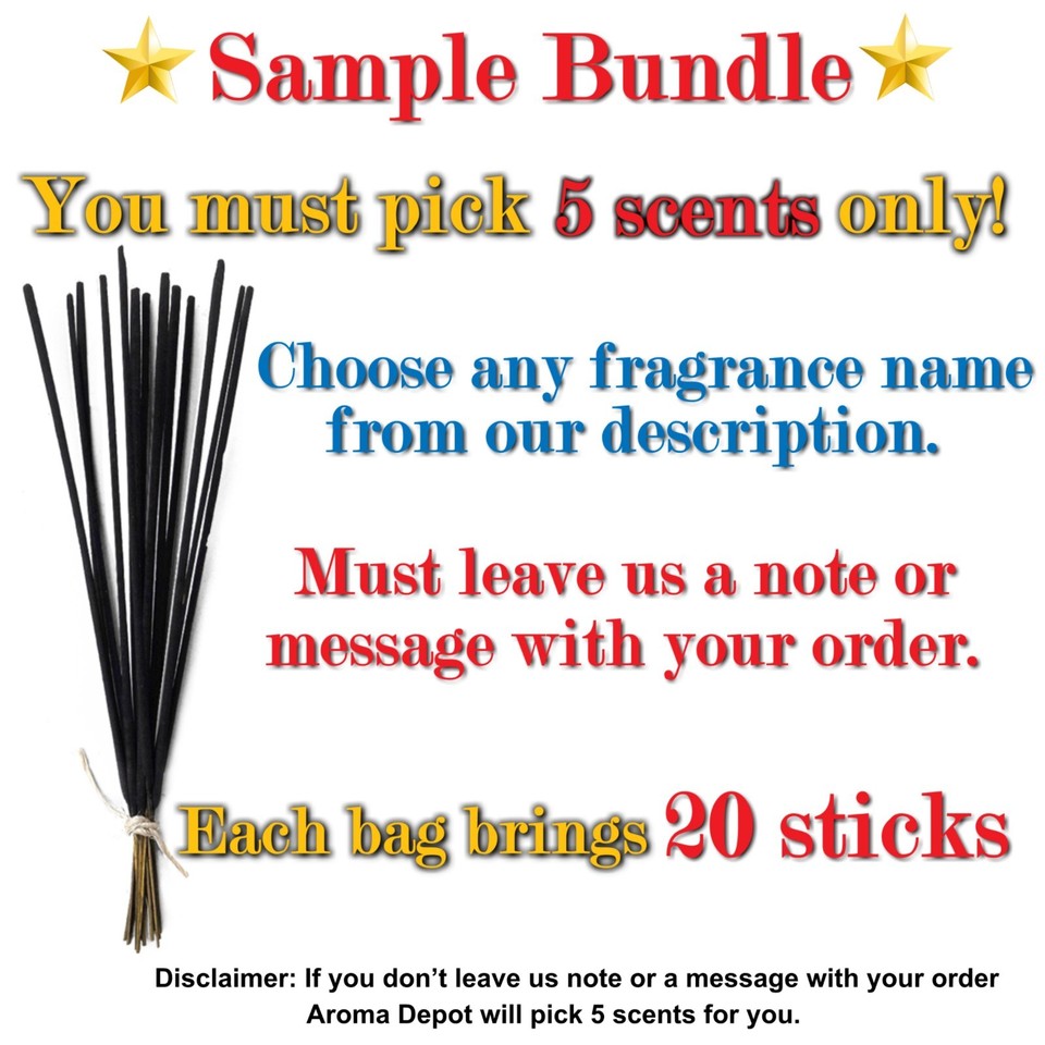 11'' Incense Sticks 100 Bulk Pack Hand Dipped Mix Match Wholesale Huge ...