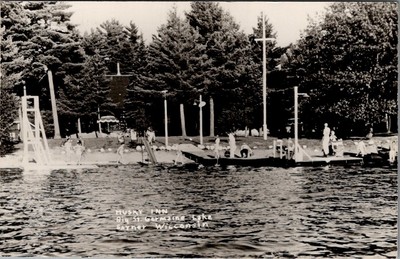 1949, Musky Inn, Big St. Germaine Lake, SAYNER, Wisconsin Real Photo ...
