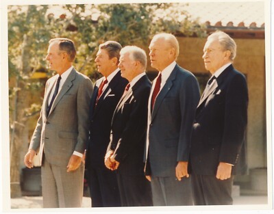 The Presidents— Reagan, Bush, Nixon, Carter & Ford—Vintage Photograph ...