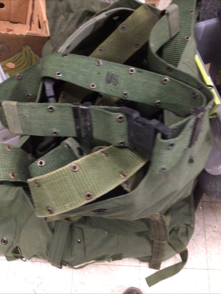 US Military Surplus WEB Belt Pistol Utility Belt Duty Belt Quick ...