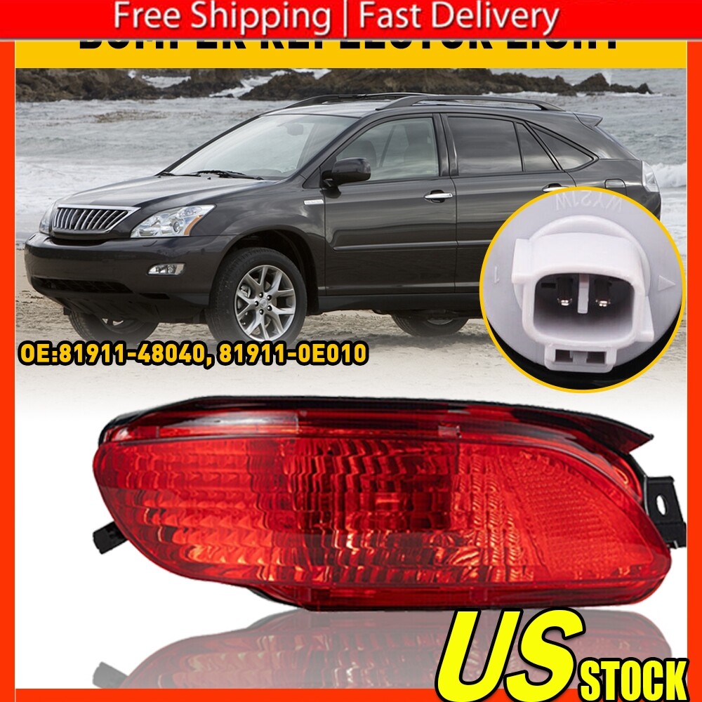 Rear Left Side Marker Bumper Light Red for 04-06 Lexus RX330 07-09 ...
