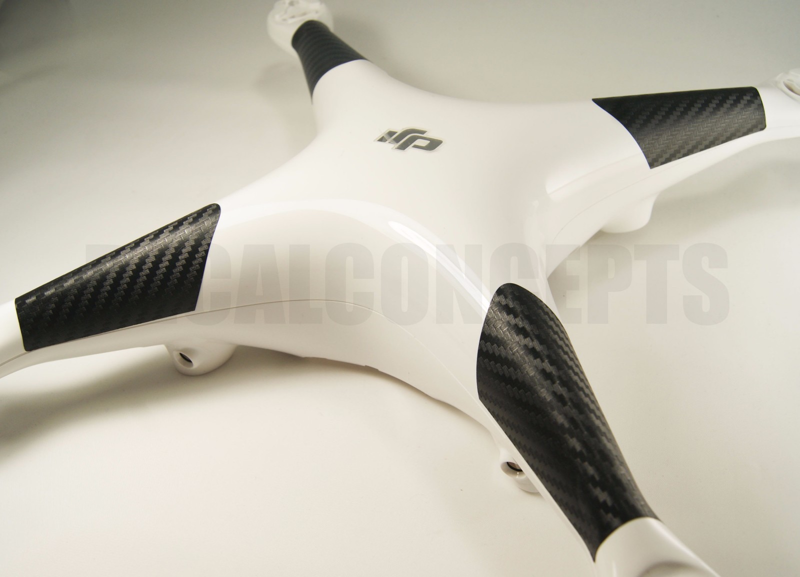 DJI Phantom 4 Black Carbon Fiber Arm Skin Graphic Wrap Decal P4 Sticker ...