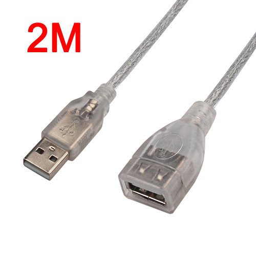 2m Metre USB 2.0 Extension Cable Lead A to A Male Female Cable 480mbps ...