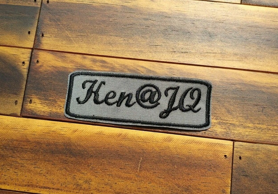 7 Fonts Your Name Patch Iron-On Custom Text Uniform Patch Embroidery ...