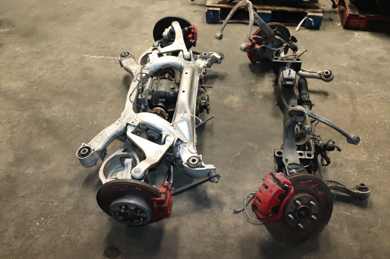 2006 Nissan 350Z Front Rear RWD M/T Differential Brakes Axles Subframe ...