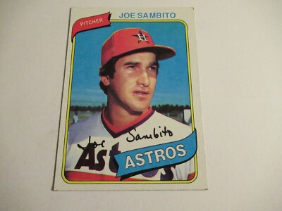 Joe Sambito, 1980 Topps Baseball Card , Houston Astros # 571 | eBay