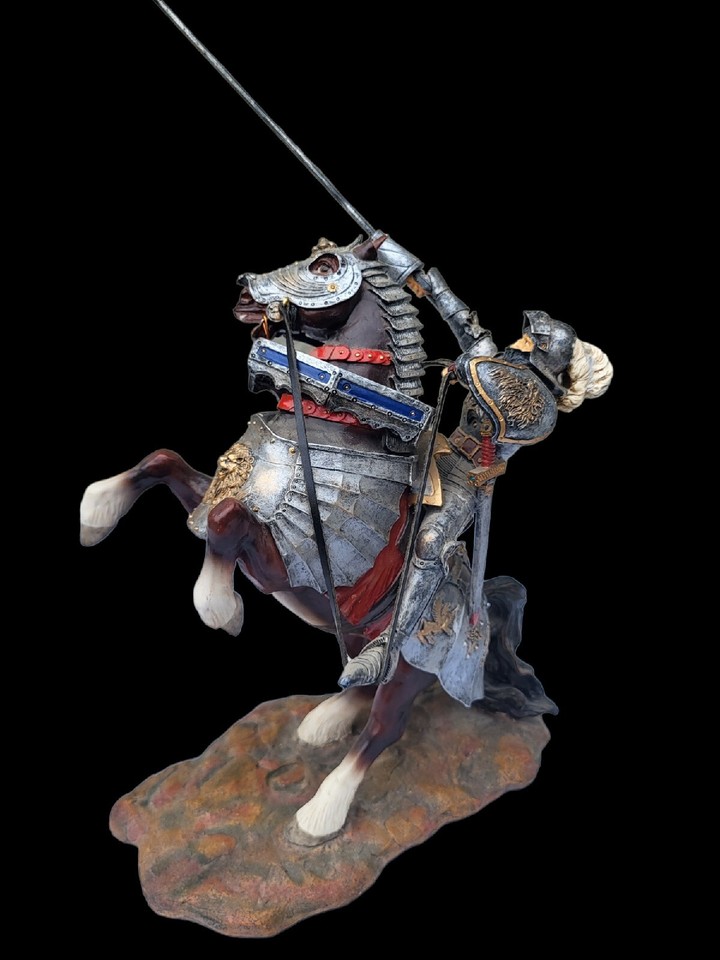 10 " X 9" MEDIEVAL KNIGHT ON HORSE ACTION FIGURE | eBay