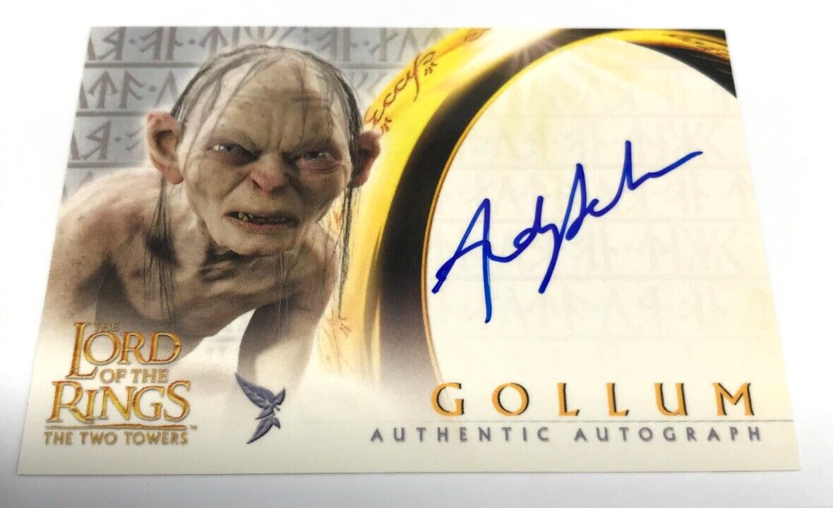 The Lord Of The Rings The Two Towers Trading Card Autographed Card Andy ...