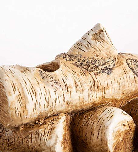 Faux Wood Resin Logs Tea Lights Candle Holder, Birch | eBay