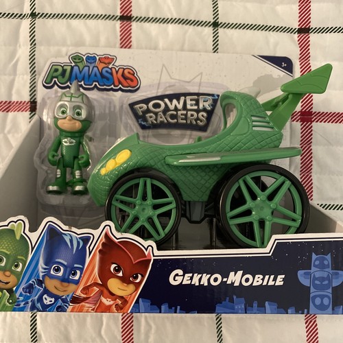 PJ Masks Power Racers Vehicles Articulated Gekko Figure and Gekko ...