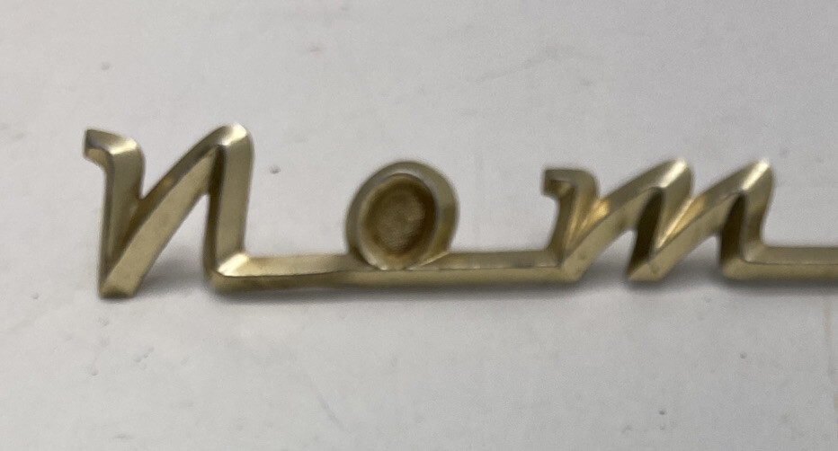 Chevrolet Nomad Tailgate Emblem Vintage Metal Script 1957 CHEVROLET ...