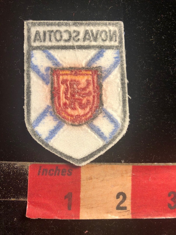 Vtg BLACK Letter Version Crest Of The Province Of NOVA SCOTIA Canada ...