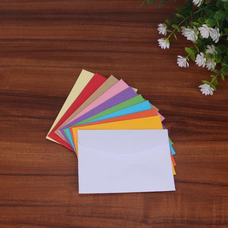 60 Pcs Envelopes for Greeting Paper Name Cards Colored Envolopes | eBay