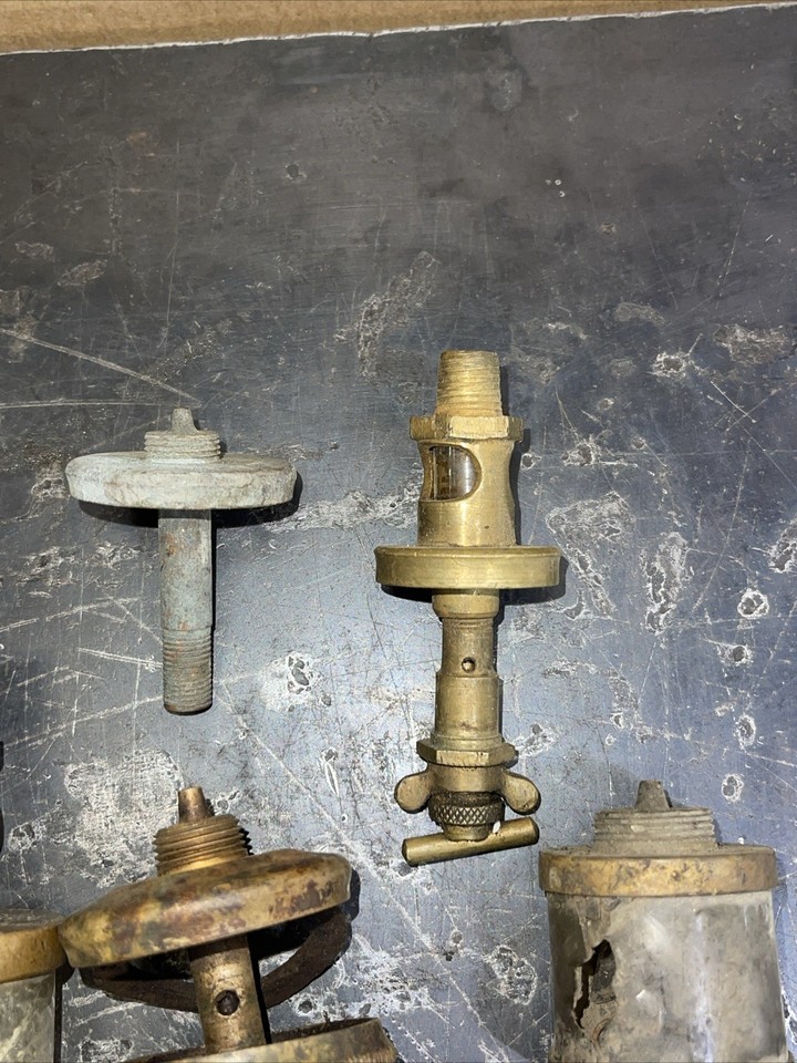 Antique Brass Oiler Parts LOT Hit Miss Steam Engine | eBay