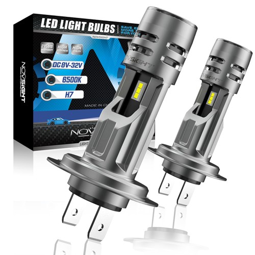 NOVSIGHT H7 LED Headlight Globes Bulbs Conversion Kit 12000LM High Beam ...