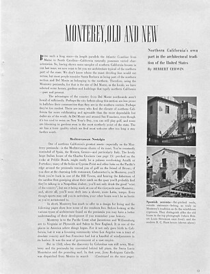 Monterey CA Homes 1940 Crocker, Hunt, Mack, Goodwin, Alvarado, Whaling ...