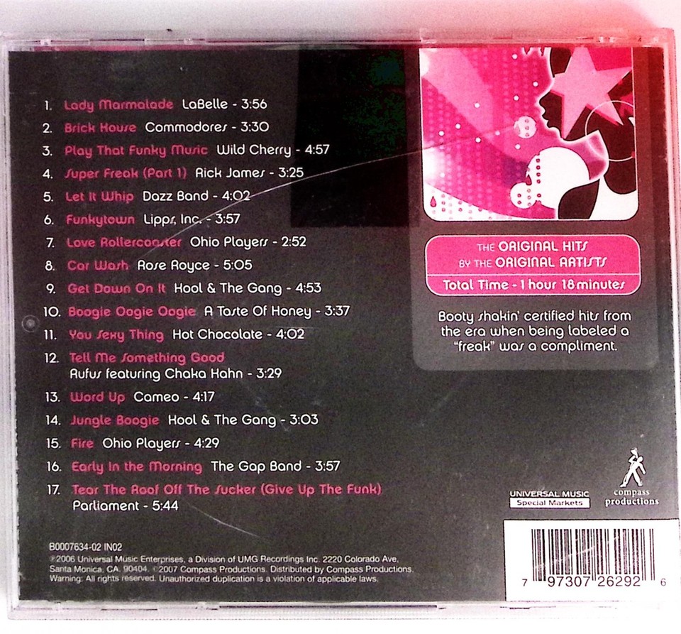 PARTY STARTER: FUNK MIX COMMODORES RICK JAMES ROSE ROYCE LaBELLE MORE ...