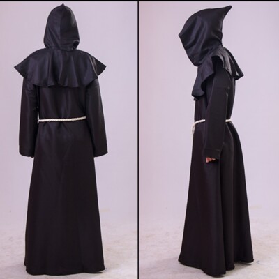 Priest Male Christian Cloaks Medieval Monk Clothes Halloween Party ...