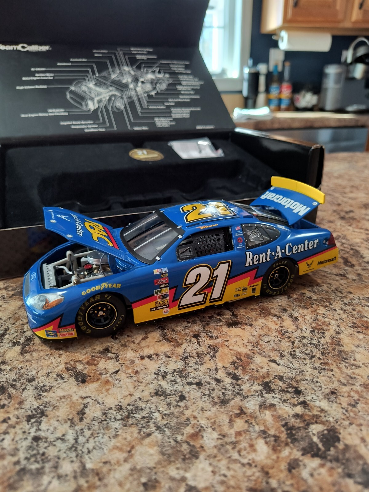 Motorcraft #21 Ricky Rudd / Elliott Sadler NASCAR Collection 1:24 Team ...