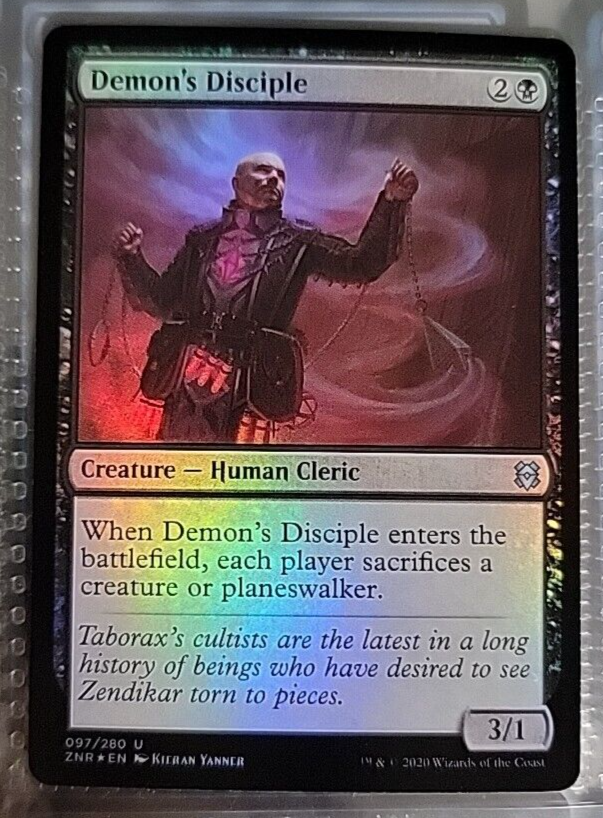 Demon's Disciple Foil Zendikar Rising | eBay