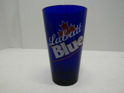 OLD GLASS LABATTS BEER GLASS CUP BARWARE MANCAVE DRINKING BLUE | eBay