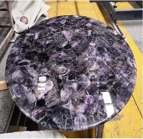 Amethyst Table Top, Round coffee Table , Modern Side Table, Living Room ...