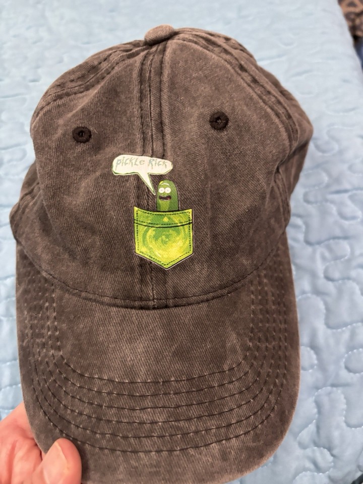 Rick and Morty Pickle Rick grey baseball cap - Fast Shipping | eBay