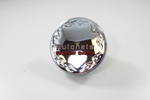 Chrome Billet Aluminum 16 PSI Flamed Round Knurled Grip Radiator Cap ...