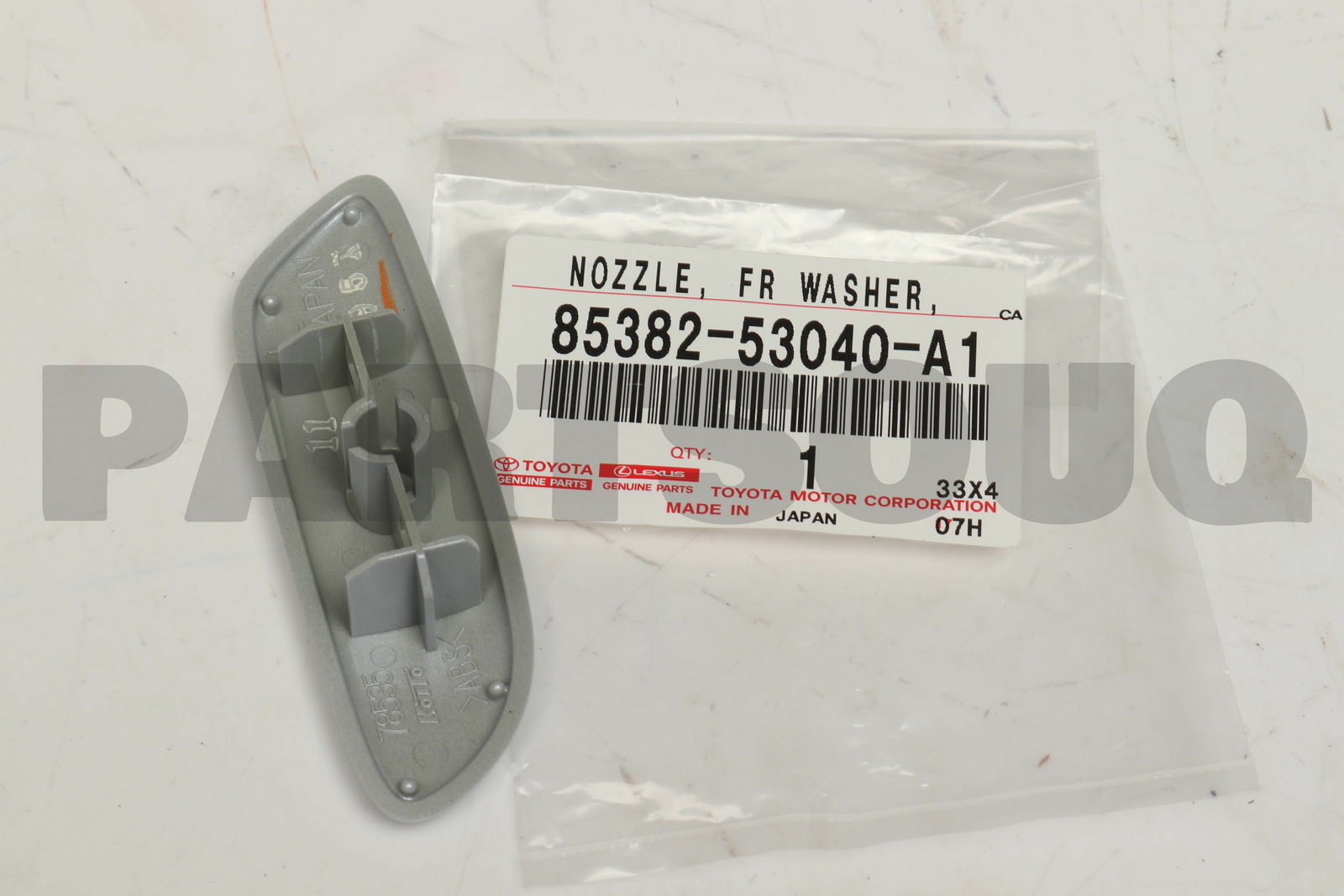 8538253040A1 Genuine Toyota NOZZLE, HEADLAMP CLEANER WASHER 85382-53040 ...