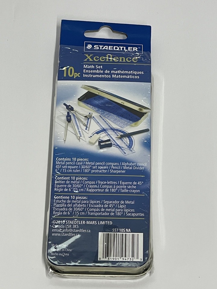 Staedtler 10 Piece Xcellence Mathematical Instruments Set | eBay