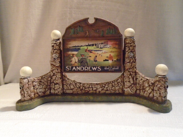 Michael Garman Hand Painted Golf Diorama St Andrews Links Sculpture ...