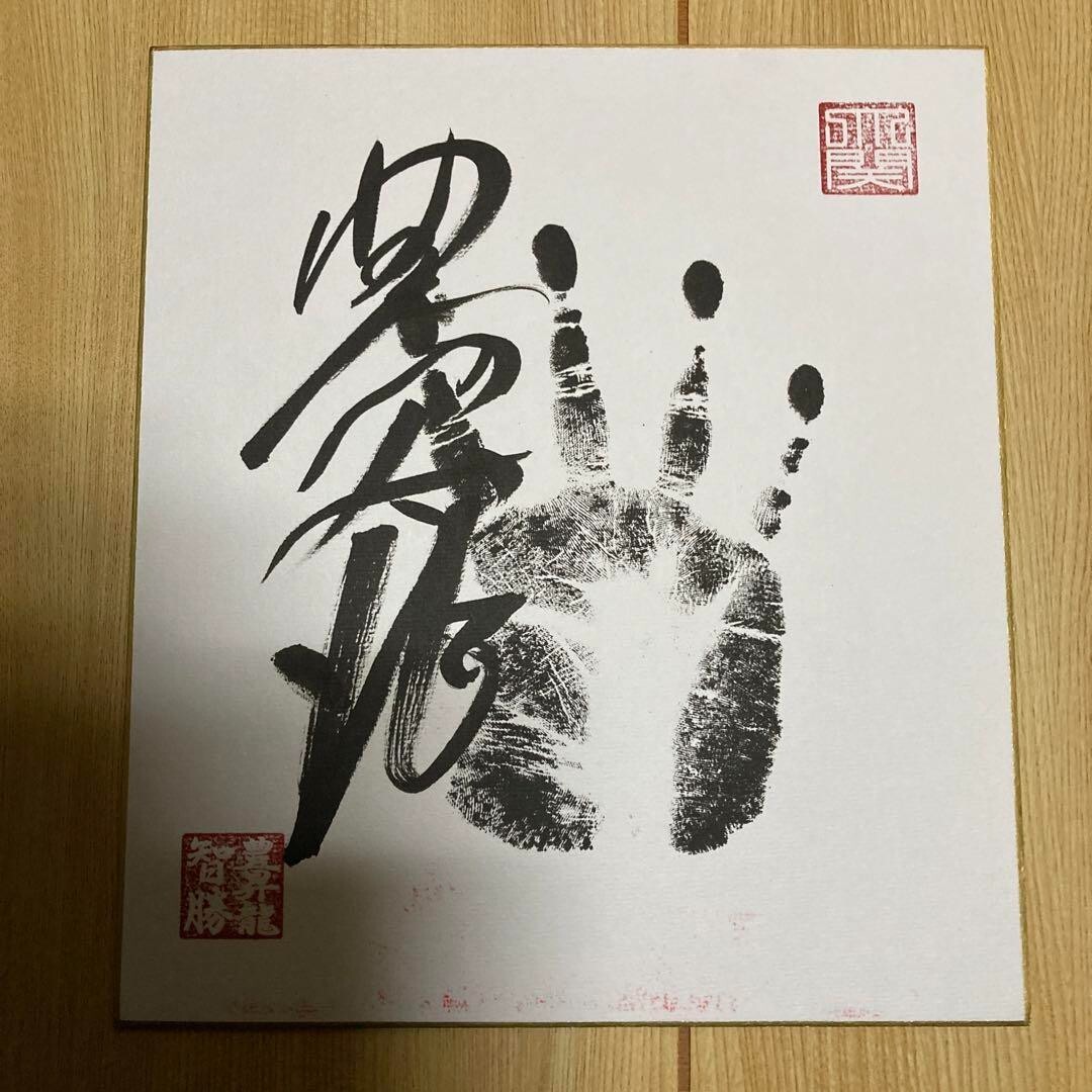 Hoshoryu Ozeki Sumo Wrestler Original Tegata Hand Stamp Used | eBay