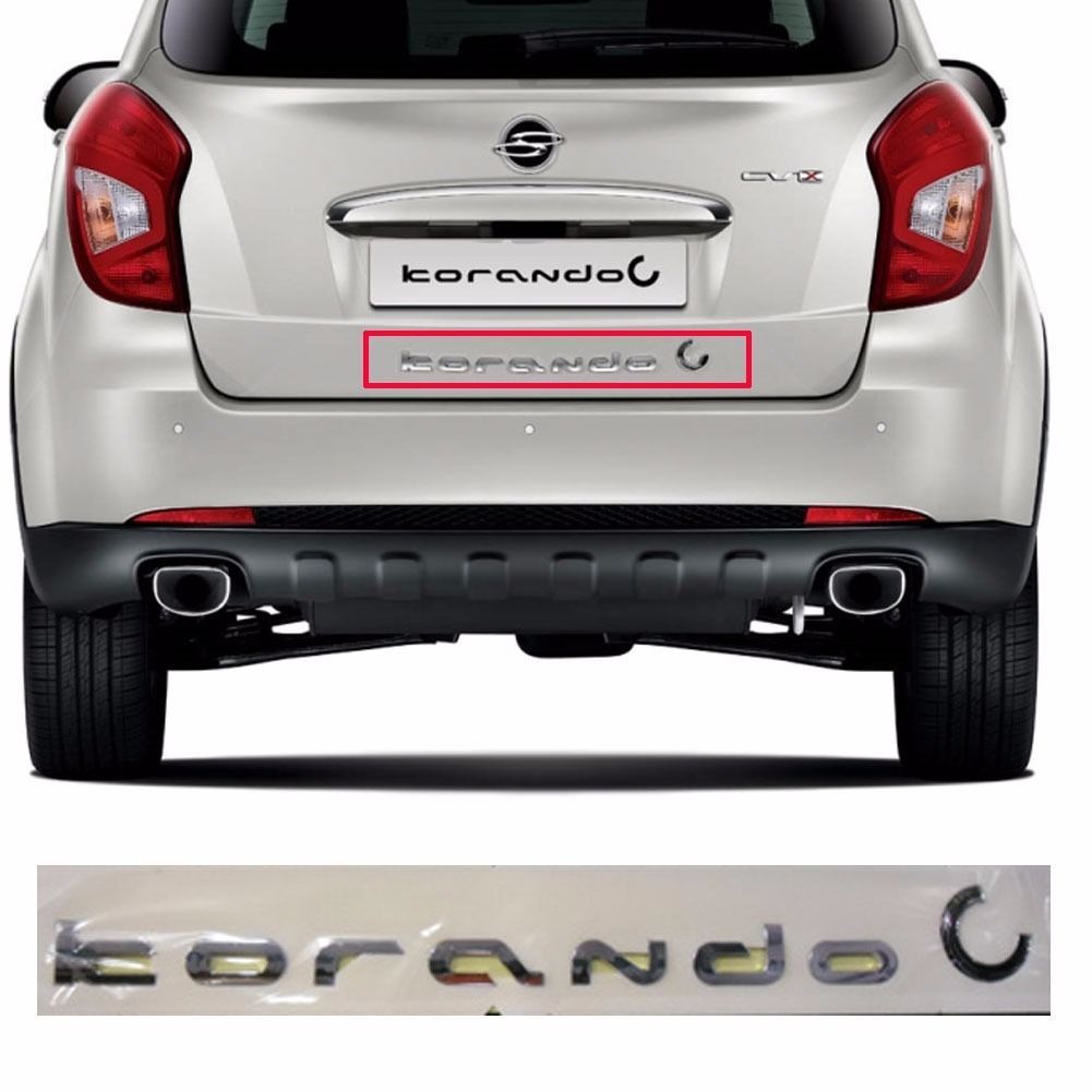 [Korando c] Rear Logo Emblem for Oem Parts Ssangyong 13-15 Korando C ...