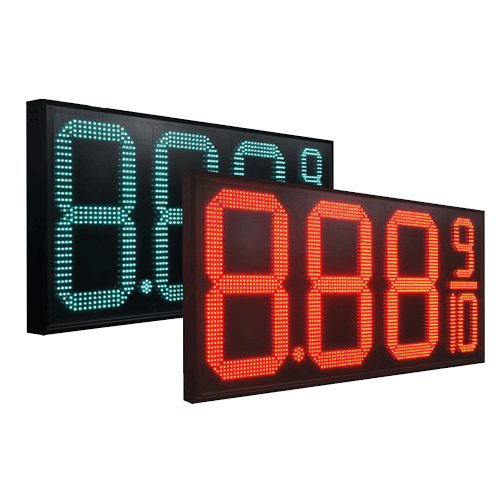 14” Red Color Double Side LED GAS STATION PRICE SIGN 8888 9/10 | eBay
