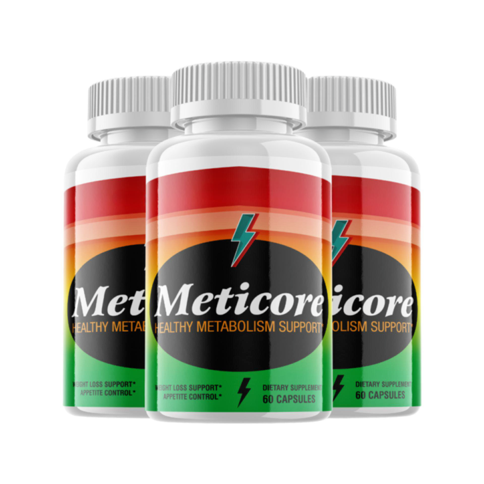3-Pack Meticore- Weight Loss Supplement for Weight Management-180 ...