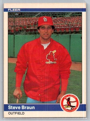 1984 Fleer Baseball #320 Steve Braun - VG - St. Louis Cardinals | eBay